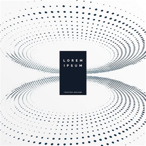 검은 색과 흰색 원형 하프 톤 도트 배경 무료 벡터