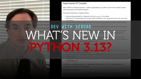python 3 13 s new jit and no gil modes youtube