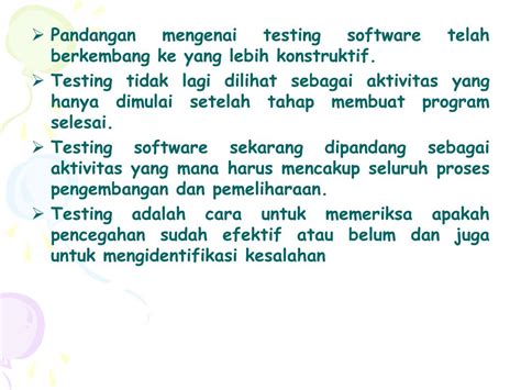 ppt software testing muhammad yusuf teknik informatika universitas