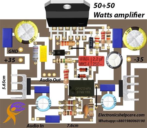100 Watts Amplifier Circuit Diagram Circuit Diagram Audio Amplifier Amplifier