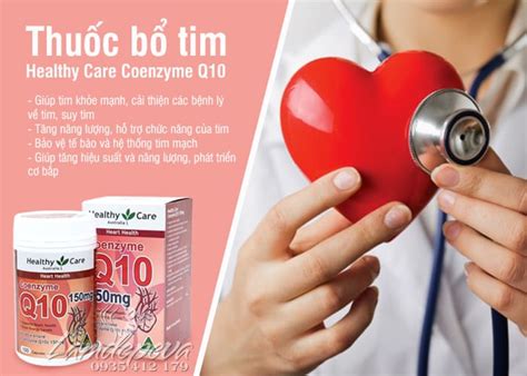 Thuốc Bổ Tim Healthy Care Coenzyme Q10 150mg 100 Viên Úc Eva