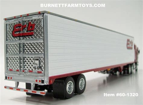 Item 60 1320 Erb Transport Red Kenworth K100 Coe Aerodyne With White