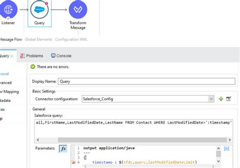 salesforce dynamic query in new mule 4