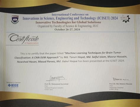 Md Tanvir Hayat On Linkedin Research Braintumor Mimo