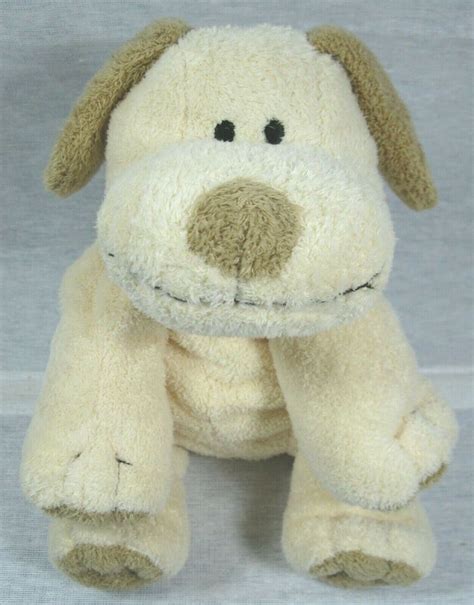 Ty 2002 Pluffies 10 Plopper Puppy Dog Plush Creamtan Stuffed Lovey