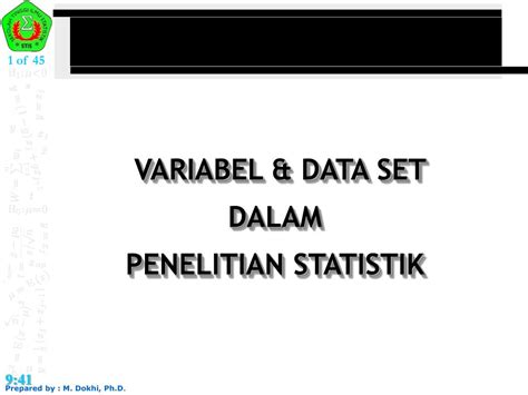 Ppt Variabel And Data Set Dalam Penelitian Statistik Powerpoint