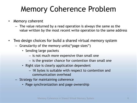 Ppt Memory Coherence In Shared Virtual Memory System Powerpoint Presentation Id2084813