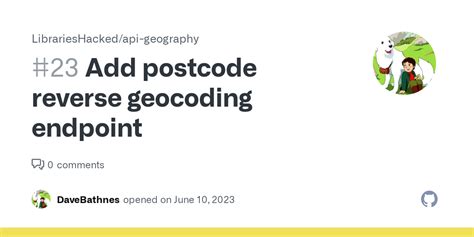 Add Postcode Reverse Geocoding Endpoint · Issue 23 · Librarieshacked
