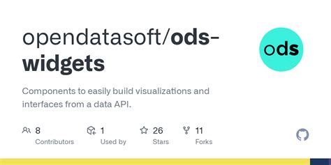 GitHub Opendatasoft Ods Widgets Components To Easily Build Visualizations And Interfaces From