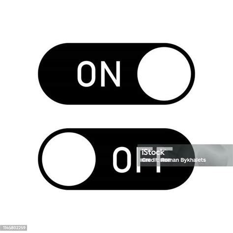 오프 버튼 슬라이더 흰색 배경에 고립에 활성 막대가 있습니다 개념에 대한 스톡 벡터 아트 및 기타 이미지 개념 게으름 권위 Istock