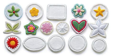 Blank White Embroidered Patch Mockups A Versatile Design Resource For