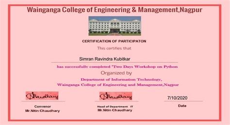 Simran Kubitkar On Linkedin Learningeveryday Workshop Attended Certificateofparticipation