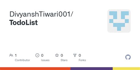 Github Divyanshtiwari001todolist