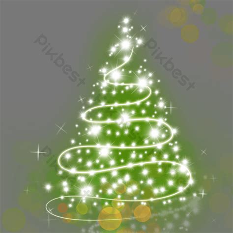 Christmas Tree Green Colorful Lights Effect Png Images Psd Free Download Pikbest
