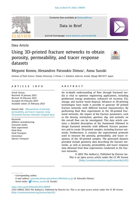 Pdf Using 3d Printed Fracture Networks To Obtain Porosity