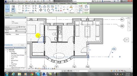 Revit Modifying Grids YouTube