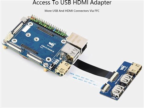 Mini Base Board B For Raspberry Pi Compute Module 4 Liteemmc Series
