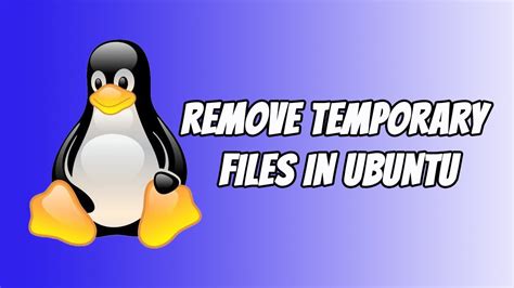 How To Remove Temporary Files In Ubuntu And Any Linux Youtube