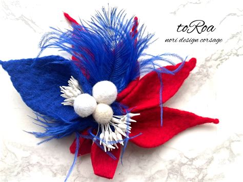 Toroaトリコロールカラーブルーフェザー Toroa