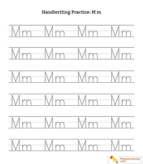 Writing Letter M