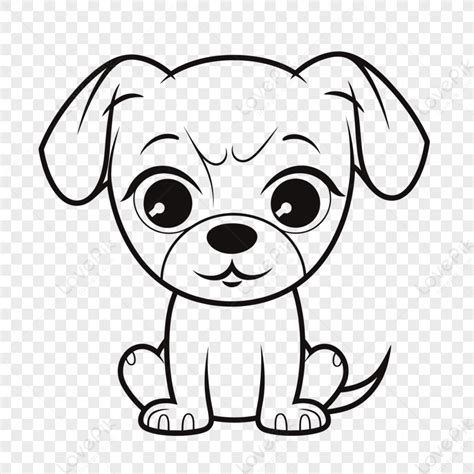 큰 눈을 가진 개 색칠 페이지 어린이 색칠 페이지 Lunengka 개요 스케치 드로잉 벡터두꺼운 선라인 아트 Png 일러스트 무료 다운로드 Lovepik