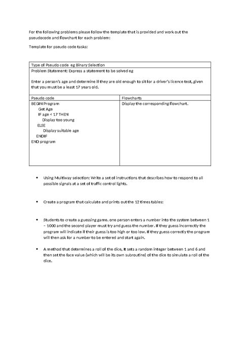 Practice Pesudocode As Much Detail As Possible For The Following