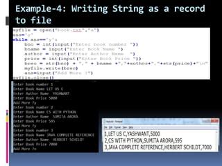 File Handling In Python To Understand Basic Operations Pptx Programming Languages Computing