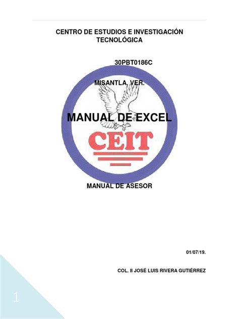manuales de excel pdf microsoft office microsoft excel