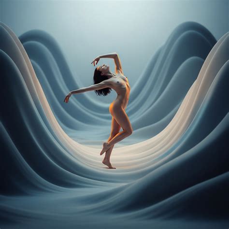 Serene Current Surreal Nude Art Ai Generated Fine Art