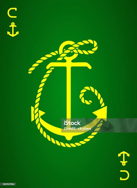 선박 로프로 만든 앵커와 편지빈티지 라벨 의류 티셔츠 또는 포스터 디자인 카드 스타일을 재생 모노그램 벡터 그림입니다 T 셔츠에 대한 스톡 벡터 아트 및 기타 이미지