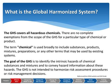 PPT - Global Harmonized System (GHS) Training Occupational Safety and ...