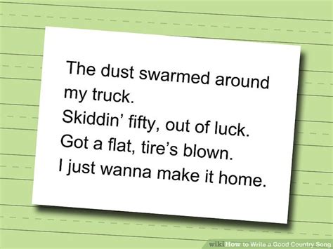 How To Write A Good Country Song Steps With Pictures