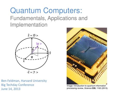 Ppt Quantum Computers Fundamentals Applications And Implementation