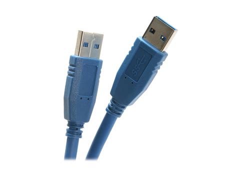 Link Depot USB MM Ft Blue USB Type A Cable Male To Male Newegg Com
