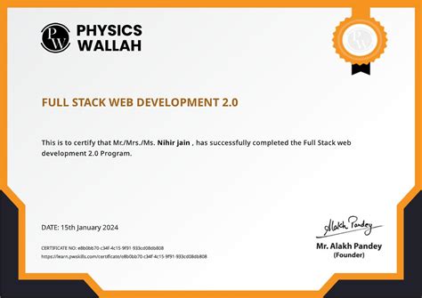 Nihir Jain On Linkedin Thrilled To Announce That The Full Stack Web