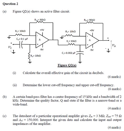 Solved Question A Figure Q A Shows An Active Filter Chegg