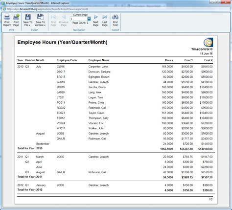 TimeControl Web Timesheets For Finance And Project Management Reports