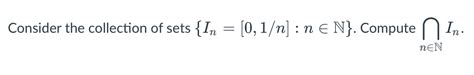 Solved Consider The Collection Of Sets In 0 1 N NN Chegg Com