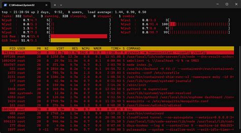 home assistant hangs with excessive memory usage home assistant os