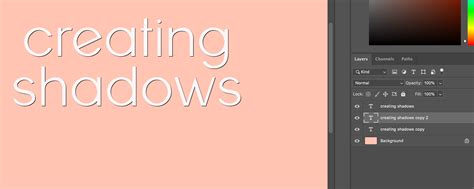 Photoshop Text Effects Creating Shadows Creative Fabrica