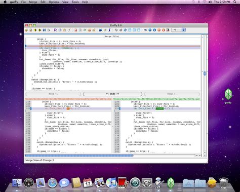 guiffy screen shots diff tool 3 way merge and folder compare