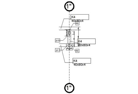 2d Drawing Of Steel Beams Joints In Autocad Dwg File Cad File