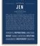 Jen Personalized Name Meaning Art Prints Name Stories