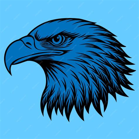 Premium Vector American Eagle Head Vector Illustration