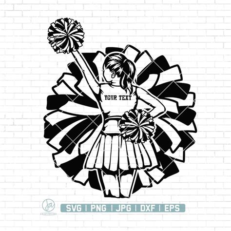 Personalized Name Cheerleader Svg Cheer Mom Svg Cheerleading Svg
