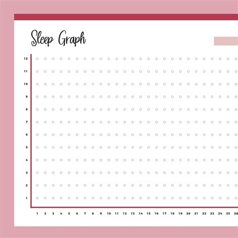 Printable Monthly Sleep Tracking Graph Instant Download Pdf A4 And Us Letter Plan Print Land