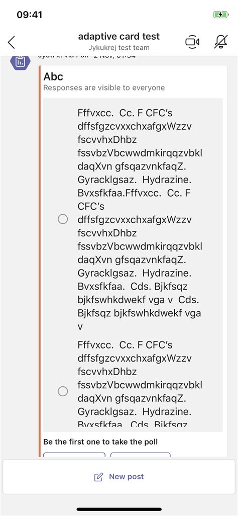 IOS ChoiceSet Choice Set Not Rendered Properly For Long Text Issue Microsoft