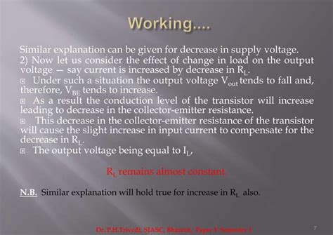 Emitter Follower Regulator Ppt