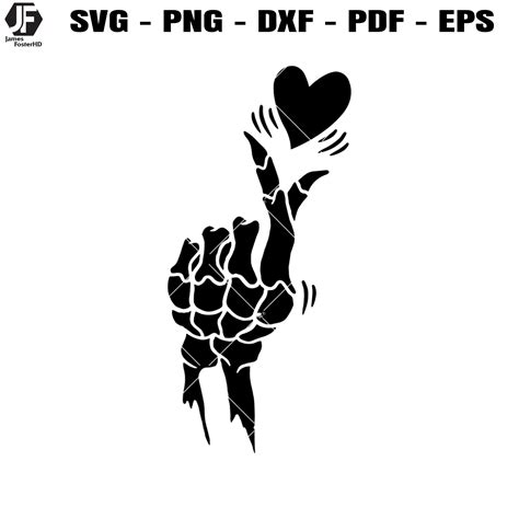 Skeleton Heart Svg Skeleton Hand Svg Skeleton Love Svg Inspire Uplift