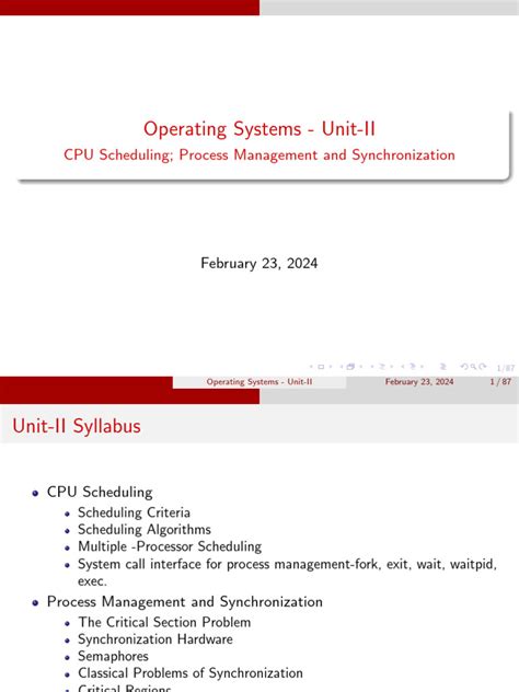 Osunit 223 24 1 Pdf Scheduling Computing Process Computing